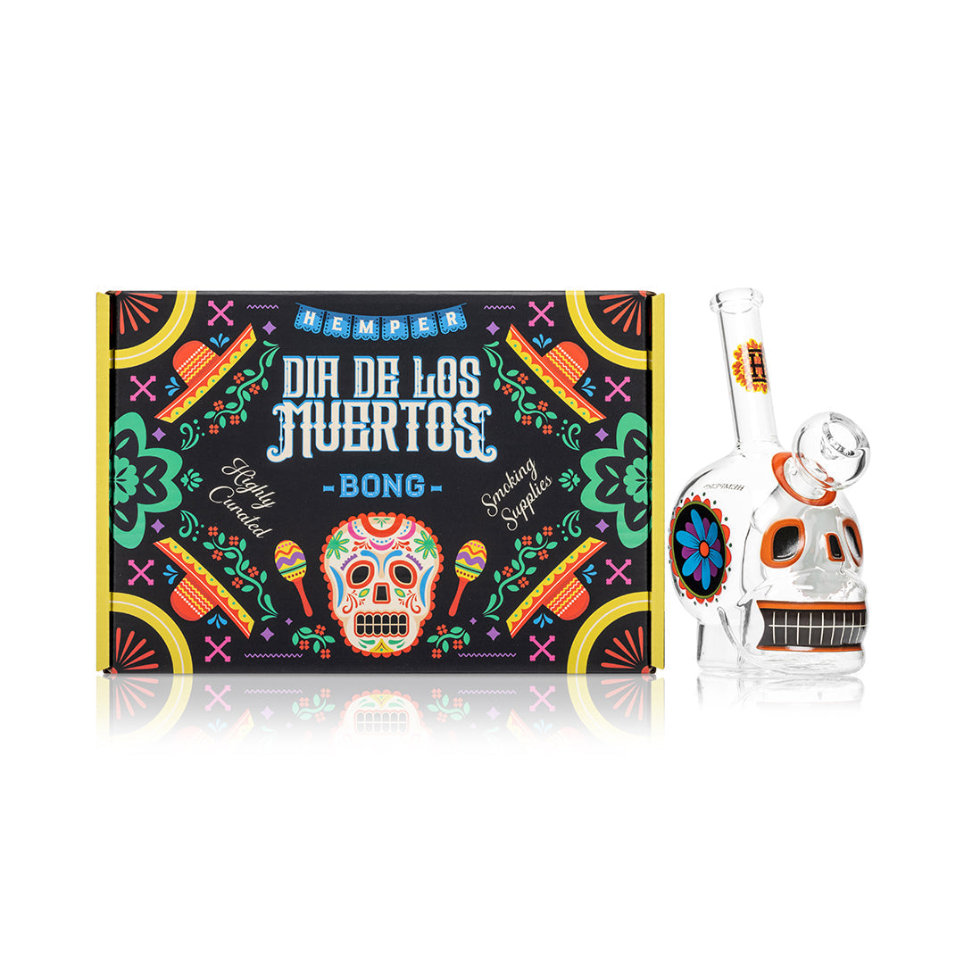 Dia De Los Muertos Skull Bong 6.1" – VaporizeUSA